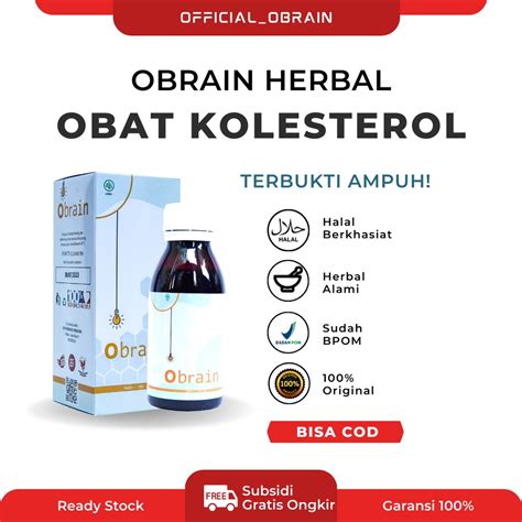Jual Obat Herbal Penurun Kolesterol Ampuh Obrain Stroke Madu