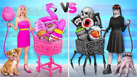 Wednesday Addams Vs Barbie Challenge By Multi Do Challenge Youtube