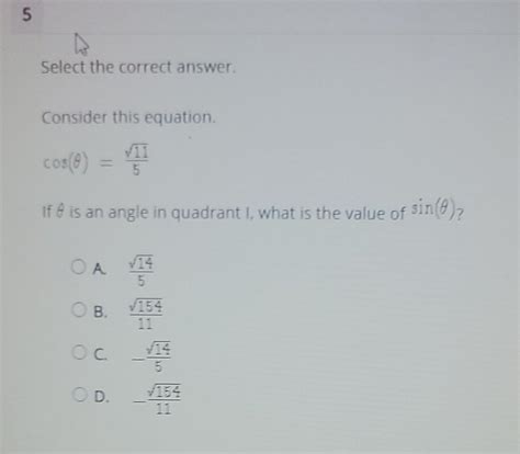 Solved Select The Correct Answer Consider This Equation Chegg