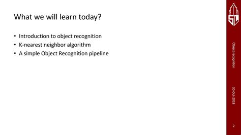 lecture object recognition ppt download