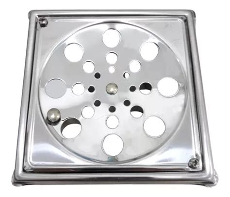 Ralo Grelha Tampa Inox Quadrado X Rotativo Abre E Fecha Mercadolivre