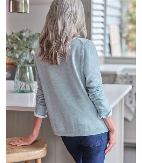 Blue Pearl 20 Cashmere 80 Merino Cashmere Merino Classic V Neck