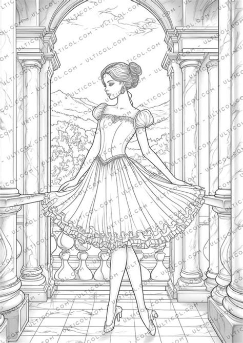 Ballerinas Coloring Pages Grayscale Coloring Pages Girls Coloring