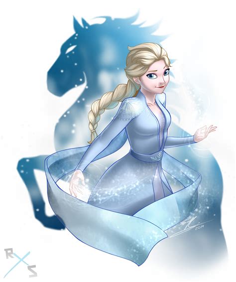Queen Elsa Illustration By RazorXSketch R Frozen