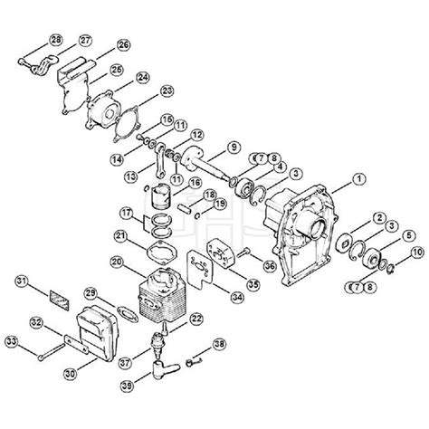 Genuine Stihl FS50 4118 A Crankcase Cylinder GHS