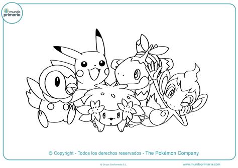 Dibujos de Pokémon para ColorearFáciles de Imprimir