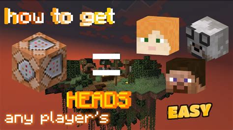 How To Get Player Head In Minecraft 1 16 1 14 YouTube