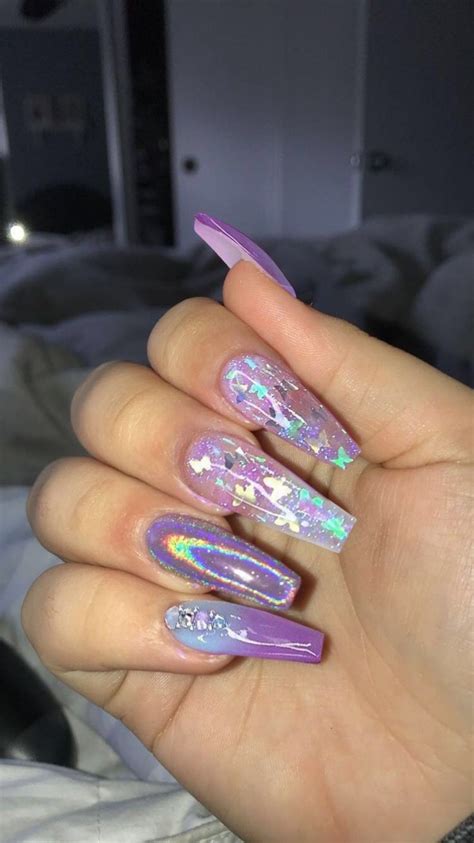 U As Acr Licas Moradas Purple Acrylic Nails Purple Nails Best Acrylic