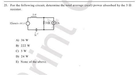 Solved For The Following Circuit Determine The Total Chegg