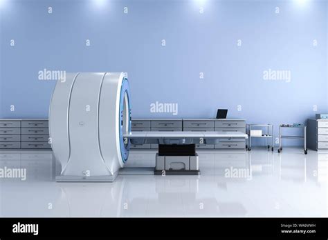 D Rendering Mri Scan Machine Or Magnetic Resonance Imaging Scan Device