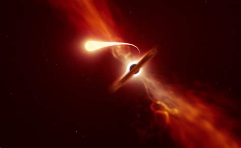 Schwarzes Loch Zerreißt Stern Wissenschaftde