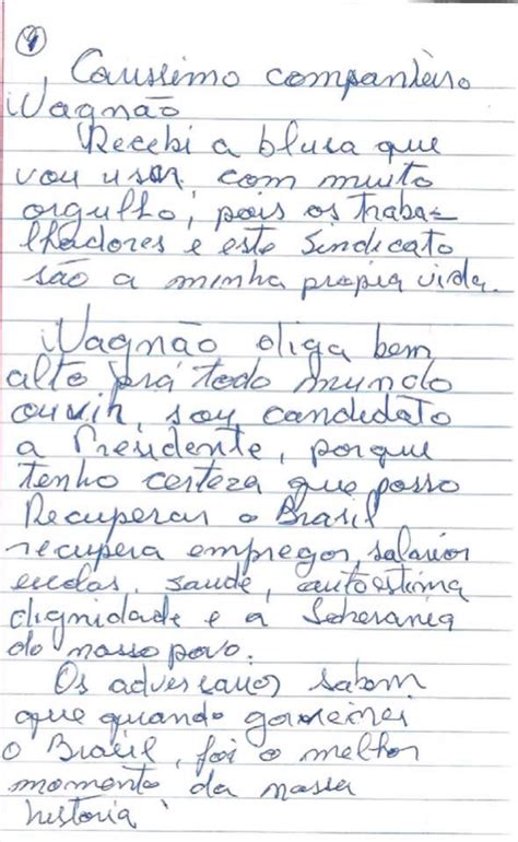 Em Carta Lula Se Compara A Dom Pedro E Diz Que Vai Criar O Dia Do