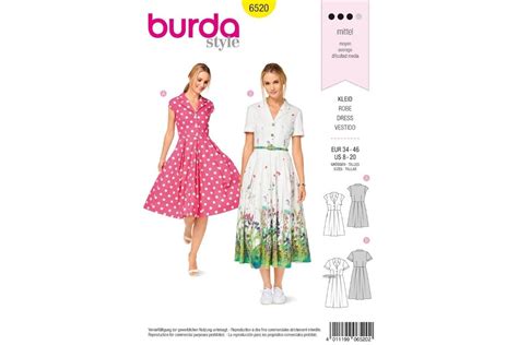Schnittmuster Burda Style Kleid 6520 Der Buntspecht Shop