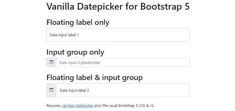 Bootstrap Datepickers To Use In Your Websites