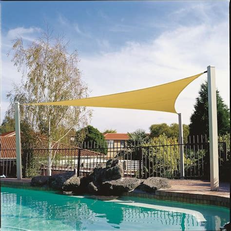 Coolaroo Coolhaven 15 Ft X 12 Ft X 9 Ft Right Triangle Sahara Shade