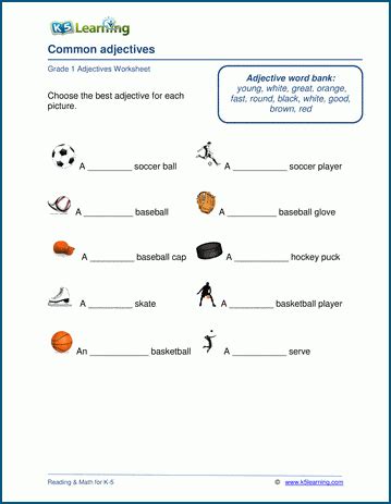 Common And Proper Adjectives Worksheet