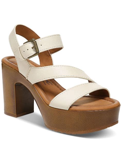 Zodiac Livia Faux Leather Ankle Strap Heels In Brown Lyst