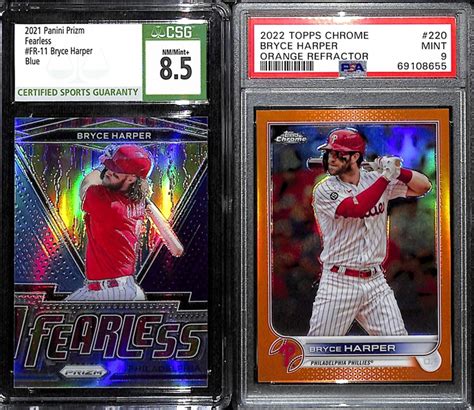Lot Detail Lot Of Bryce Harper Cards W Topps Chrome
