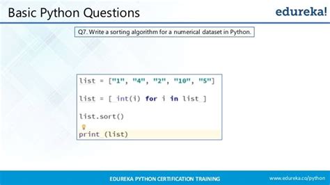 python interview questions and answers 2019 edureka