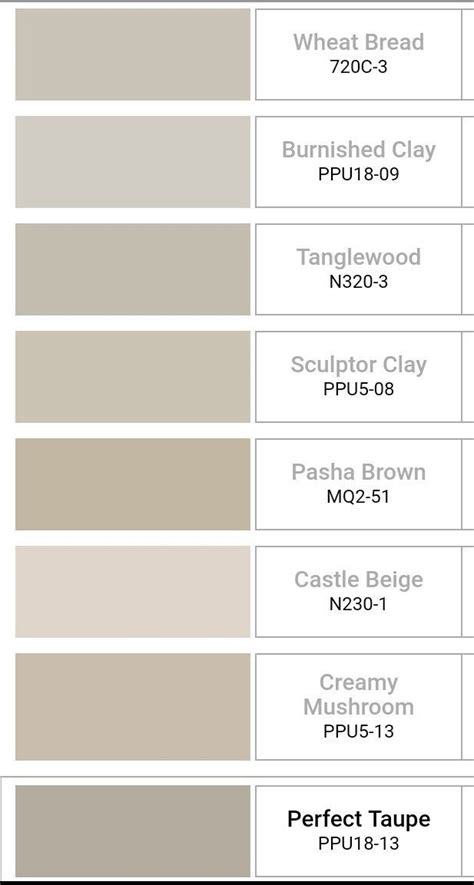 Exploring The Behr Paint Color Chart Paint Colors