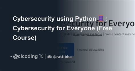 cybersecurity using python 🧵 thread from python coding clcoding rattibha