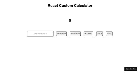 React Custom Calculator Codesandbox