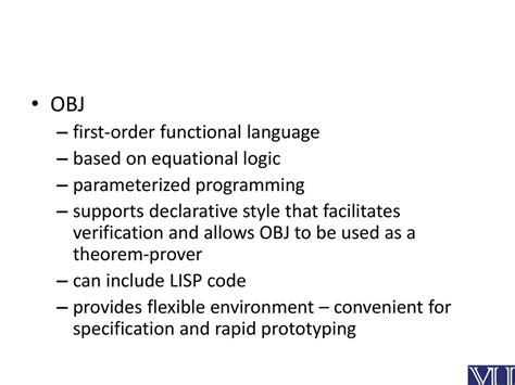 obj first order functional language based on equational logic ppt download