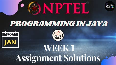 nptel programming in java week 1 quiz assignment solutions january 2021 swayam youtube