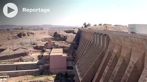Deuxième plus important barrage au Maroc Al Massira au bord de l