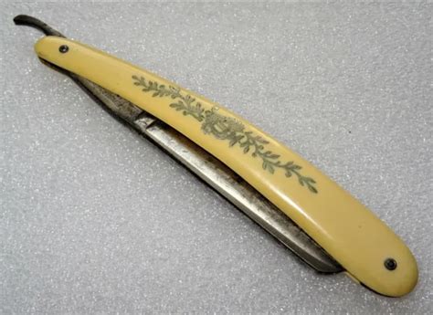 ANCIEN RASOIR COUPE Choux Feinster Silbersiahl Solingen Razor EUR