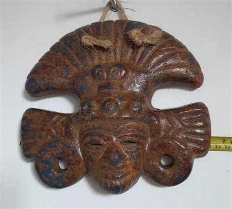Mascara De Barro Figura Prehispanica Artesania Mexicana 08 En Venta En