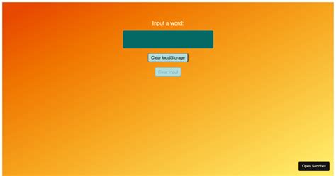 React Hooks Localstorage Example UseReducer Codesandbox