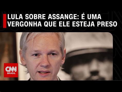 Em Londres Lula defende Julian Assange É uma vergonha que um