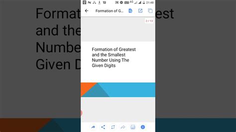 Formation Of Greatest And Smallest Numbers Using The Given Digits Youtube