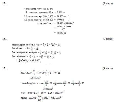 mathematics form 2 chapter 6 exercise mathematics form 2 questions and answers end term 2