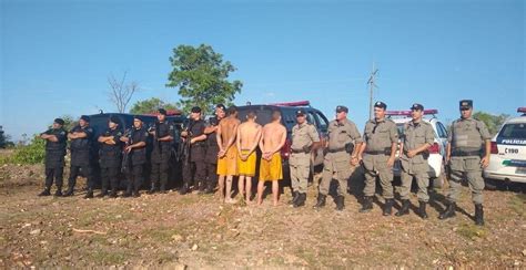 PM recaptura quatro foragidos do presídio de Porangatu Dia Online