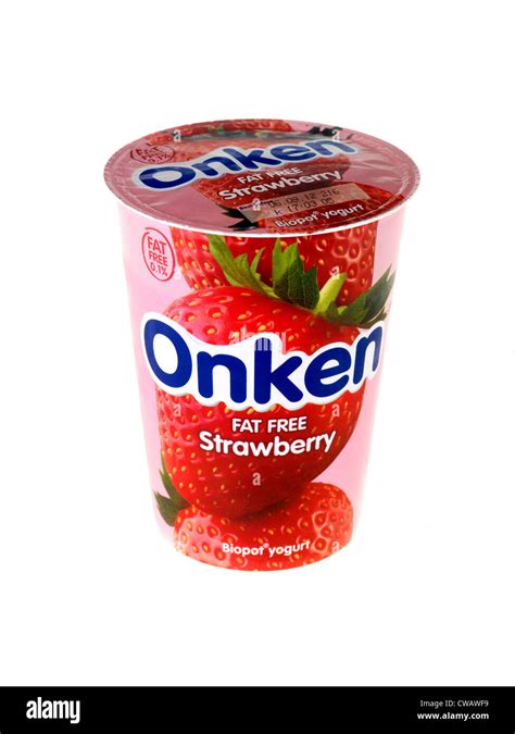 Onken Strawberry Yogurt Stock Photo Alamy