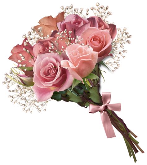 Bouquet Of Rose Flowers PNG Transparent Image