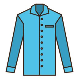 Diseño PNG Y SVG De Ropa De Camisa De Trazo Azul Para Camisetas