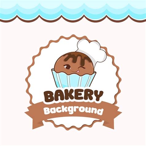 Premium Vector Cute Logo Bakery Cupcake Vector