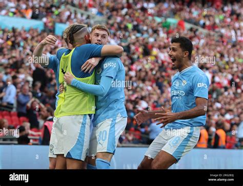 Manchester City S Cole Palmer Celebrates His Goal During The Fa