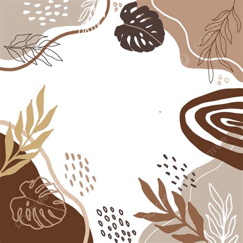 Brown Aesthetic PNG Image Aesthetic Abstract Brown Frame Abstract