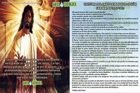 GOTA Católica Gotas de Dios Lecturas del Domingo 6º del Tiempo