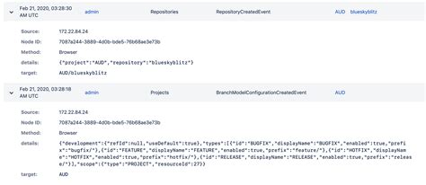 view and configure the audit log bitbucket data center and server 7 17 atlassian documentation