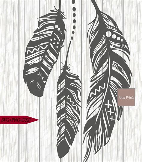Bohemian Svg Boho Arrow Cut File Feathers Svg Png Dxf Etsy UK