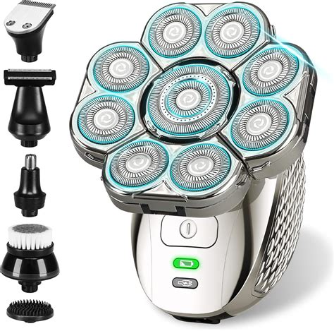 Head Shavers For Men Upgrade 9D Electric Shavers Men 6 In 1 Bald Head