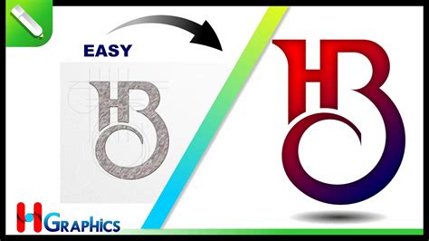 Coreldraw Logo Design Tutorial How To Make A H B Logo Design In