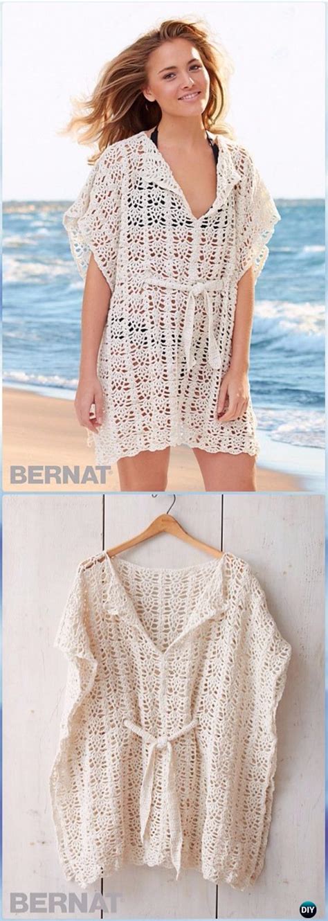 Crochet Beach Cover Up Free Patterns Women Summer Top