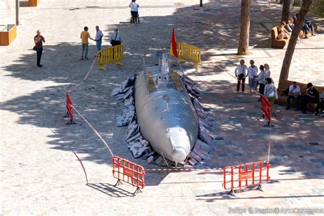 El Submarino Isaac Peral Emerge En El Centro De Cartagena C Mon Murcia