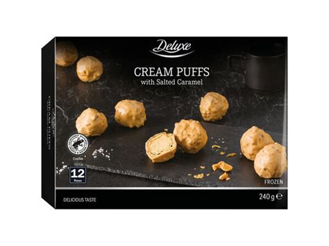 Profiterol glazurat cu caramel sărat Lidl România Promoții arhiva
